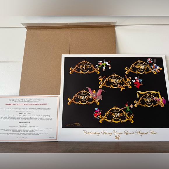Disney Cruise Line | Art | Disney Cruise Line Magical Fleet Lithograph ...